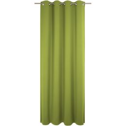 Vorhang WIRTH "Newbury" Gr. 1, gr&uuml;n, B:130cm H:145cm, Jacquard, Baumwolle, Polyester, Gardinen