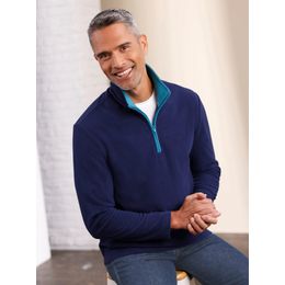 Fleeceshirt CLASSIC "Fleece-Shirt", Herren, Gr. 60/62, blau (marine), 100% Polyester, unifarben, Shirts