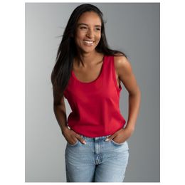 Unterhemd TRIGEMA "TRIGEMA Trägershirt aus 100% Baumwolle", Damen, Gr. M, braun (kirsch), 100% Baumwolle, basic, Unterhemden