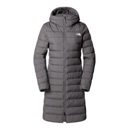Steppmantel The North Face "W ACONCAGUA PARKA", Damen, Gr. L, smoked pearl, Steppware, Obermaterial: 100% Polyester. Wattierung: 50% Daunen, 50% Polyester, Mäntel, Daunenfüllung, sehr warm, wetterfest