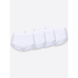 wäschepur Taillenslip WÄSCHEPUR, Damen, Gr. 40, weiß, 95% Baumwolle, 5% Elasthan, Unterhosen