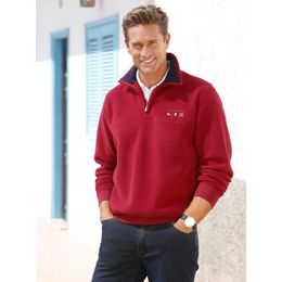 Fleeceshirt Catamaran "Fleecepullover", Herren, Gr. 56/58, rot (bordeaux), 100% Polyester, unifarben, Shirts