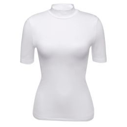 Unterziehshirt Speidel, Damen, Gr. 36, weiß, 48% Baumwolle, 48% Modal, 4% Elasthan, Turtleneck, Unterhemden