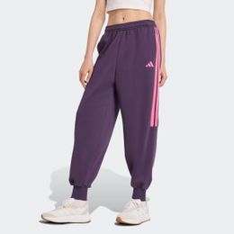 Sporthose adidas Sportswear "W TIRO FL PT", Damen, Gr. XS, N-Gr, rosa (aurora plum, lucid pink), Obermaterial: 70% Baumwolle, 30% Polyester, Hosen Sporthose