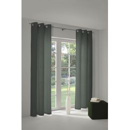 Guido Maria Kretschmer Home & Living Vorhang "0" Gr. 4, grün (oliv), B:142cm H:245cm, Jacquard, Baumwolle (Bio-Baumwolle), GUIDO MARIA KRETSCHMER HOME & LIVING, Gardinen, 0
