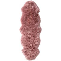 Teppich HEINE HOME Gr. 1, lila (mauve), B:68cm H:70mm L:100cm, Lammfell, Lammwolle, Teppiche, Fellteppich Schurwollteppich Teppich