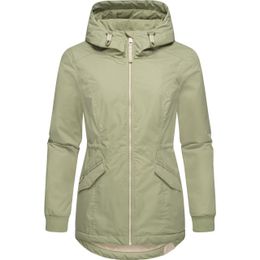 Winterjacke Ragwear "Dowey Warm", Damen, Gr. 4XL (48), grün (helloliv), Obermaterial: 100% Polyester, Innenfutter: 100% Polyester, Wattierung: 100% Polyester, Basic, figurumspielend Po-bedeckend, hoch geschlossener Ausschnitt, eng Rippbündchen, Jacken, Wasserdichte weiche Damen Jacke für den Winter, Topseller