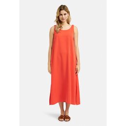 Smith & Soul Sommerkleid SMITH & SOUL, Damen, Gr. M, US-Gr&ouml;&szlig;en, rot (chili), Material: 100% Lyocell, unifarben, regular fit Midi, Rundhals, normaler Saum, Kleider Sommerkleid, mit Seitenschlitze