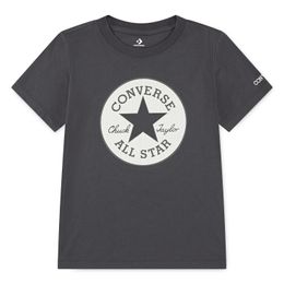 T-Shirt Converse "CNVG DISSECTED CTP CLASSIC T-S", Mädchen, Gr. 158 (XL), schwarz matter, Obermaterial: 60% Baumwolle, 40% Polyester, Shirts