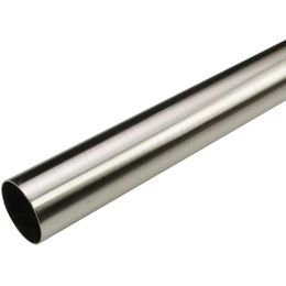 Gardinenstange Liedeco "Gardinenstange, Liedeco, Stilrohr &Oslash; 28 mm (1 St&uuml;ck)" Gr. 1, silber (edelstahlfarben), L:120cm &Oslash;:28mm, Metall, Gardinenstangen