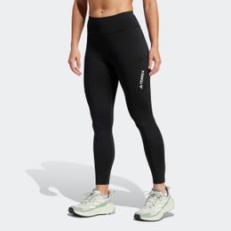 Trainingstights adidas terrex "W MT TIGHTS", Damen, Gr. 42, N-Gr, schwarz, Obermaterial: 79% Polyester, 21% Elasthan, Hosen