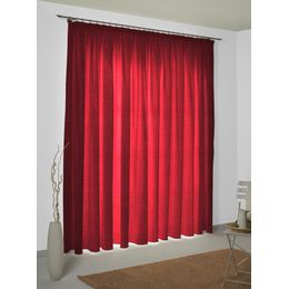 Vorhang WIRTH "Toco-Ranke" Gr. 1, rot, B:132 H:145, Chenille, Polyacryl, Gardinen