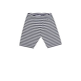 Bermudas TRIGEMA "TRIGEMA Geringelte Baby-Bermuda mit Elastikbund", Jungen, Gr. 80, Normalgrößen, blau (navy), 100% Baumwolle, Basic, Hosen Bermudas
