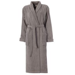 Bademantel Seahorse "Seahorse Pure Unisex" Gr. XXL, braun (hellbraun), L:130cm, Velours, Hausmäntel, Langarm, aufgesetzte Taschen