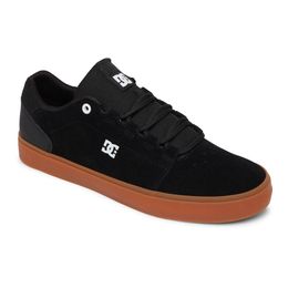 Sneaker DC Shoes "Hyde", Damen, Gr. 13(47), schwarz (schwarz, gum), Obermaterial: Leder / Futter: Textil / Au&szlig;ensohle: Gummi, Schuhe Sneaker