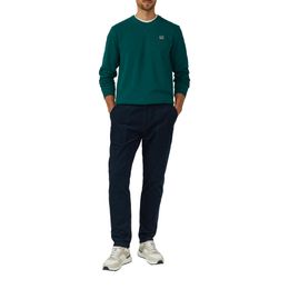 Sweatshirt s.Oliver, Herren, Gr. XL, grün, Sweatware, Obermaterial: 70% Baumwolle, 30% Polyester, unifarben, regular fit taillenbedeckt, Rundhals, Rippbündchen, Sweatshirts, mit Logo Stickerei