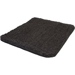 Badematte Kleine Wolke "Trend" Gr. 2, grau (schiefer), H:35mm, Baumwolle, Badematten, Badteppich, Uni Farben, waschbar