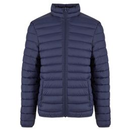 Allwetterjacke Urban Classics "Urban Classics Basic Light Weight Jacket", Herren, Gr. M, blau (navy), 100% Polyester, unifarben, casual, normal, ohne Ausschnitt, Jacken