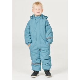 Schneeoverall ZIGZAG "Vally", Jungen, Gr. 104, blau (hellblau), 100% Polyester, lang, Overalls, mit wasser- und winddichter TPU-Membran