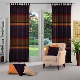 Vorhang WIRTH "Maribor" Gr. 1, lila, B:132cm H:145cm, Jacquard, Baumwolle, Polyester, Gardinen