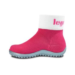 Barfußschuh Leguano "LEGUANITO", Kinder, Gr. 26/27, pink, Textil, Sportlich, Schuhe Barfußschuh Schlupfboots, Schlupschuh, Freizeitschuh, Hausschuh fördert optimal den Laufprozess