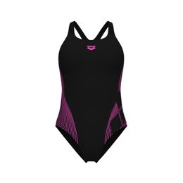Badeanzug arena "WOMEN'S arena LILY SWIMSUIT SWIM PRO BACK LB", Damen, Gr. 40, N-Gr, schwarz (schwarz, schwarz), Obermaterial: 80% Polyamid, 20% Elasthan, Badeanzüge