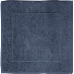 Badematte Framsohn FROTTIER "Uni Basic Hotelmatte" Gr. 3, blau (tintenblau), H:11mm, Baumwolle, Badematten, große Farbpalette, Hergestellt in Österreich, Badezimmerteppich