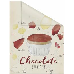 Fensterfolie LICHTBLICK ORIGINAL "Chocolate" Gr. 3, beige (beige, braun), B:100cm L:100cm, PVC, Fensterfolien, selbstklebend, Sichtschutz