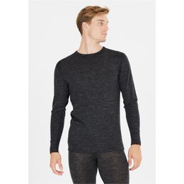 Funktionsshirt WHISTLER "Cerro", Herren, Gr. 5XL, schwarz, 85% Wolle, 15% Lyocell, meliert, lang, Shirts, mit atmungsaktiver und feuchtigkeitsregulierender Eigenschaft
