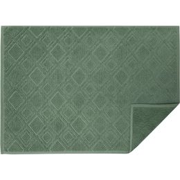 Badematte Framsohn FROTTIER "Mosaik" Gr. 2, braun (piniefarben), H:7mm, Baumwolle, Badematten, Badematte, gemustert, Baumwolle, hergestellt in &Ouml;sterreich