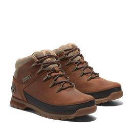Schnürboots Timberland "EURO SPRINTMID LACE UP BOOT", Gr. 47,5, braun (medium orange full grain), Leder, Sportlich, Schuhe, Winterstiefel, Schnürstiefel, Winterschuhe