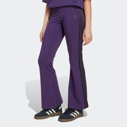 Leggings adidas originals "FLAI LEGGINGS", Kinder, Gr. 140, N-Gr, aurora plum, Obermaterial: 93% Baumwolle, 7% Elasthan, Hosen Leggings