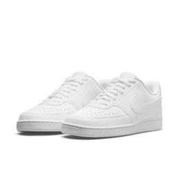 Sneaker Nike Sportswear "Court Vision Low Next Nature", Gr. 40,5, weiß, Synthetik, Sportlich, Schuhe Skaterschuh Sneaker low, Design auf den Spuren des Air Force 1