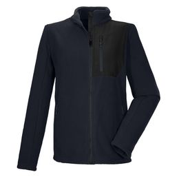Fleecejacke Killtec "KOW 105 MN FLC JCKT", Herren, Gr. L, schwarz (schwarz blau), Obermaterial: 100% Polyester, Jacken
