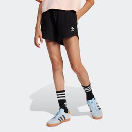Shorts adidas originals "RIB SHORTS", M&auml;dchen, Gr. 170, N-Gr, schwarz, Obermaterial: 44% Viskose, 26% Polyester, 12% Elasthan, 9% Baumwolle, 9% Modal, Hosen Shorts