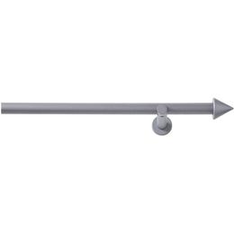 Vorhangstange GOOD LIFE "Punta" Gr. 3, grau (anthrazit), L:160cm Ø:20mm, Metall, Gardinenstangen