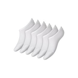 Füßlinge s.Oliver "essentials", Herren, Gr. 39-42, weiß, Baumwollmischung, unifarben, normal, Socken, mit rutschfester Silikonschicht