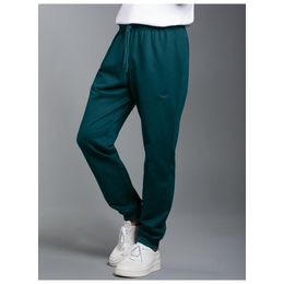 Sweathose TRIGEMA "TRIGEMA Sweathose", Herren, Gr. M, US-Größen, blau (saphir), 70% Baumwolle, 30% Polyester, Sportlich, Hosen