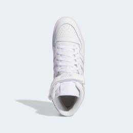 Sneaker adidas originals "FORUM MID", Gr. 37, weiß (cloud weiß, crystal weiß, cloud weiß), Baumwolle, Synthetik, Sportlich, Schuhe