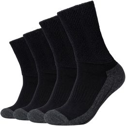 Socken Camano "function", Damen, Gr. 43-46, grau (weiß, grau), Obermaterial: 60% Baumwolle, 37% Polyester, 2% Elasthan, 1% Polyamid, Colorblocking, Socken, Pro Tex Diabetic Ankle Socks, perfekte Feuchtigkeitsregulation