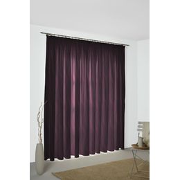 Vorhang WIRTH "Lupara" Gr. 1, lila, B:132cm H:150cm, Jacquard, Obermaterial: 75% Polyester, 25% Baumwolle, Gardinen