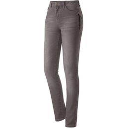 5-Pocket-Jeans Casual Looks, Damen, Gr. 215, Extrakurzgrößen, grau (taupe, denim), 78% Baumwolle, 20% Polyester, 2% Elasthan, unifarben, lang, Jeans