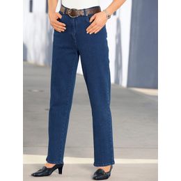 Bequeme Jeans CLASSIC, Damen, Gr. 21, Kurzgrößen, blau (blau, stone, washed), 78% Baumwolle, 20% Polyester, 2% Elasthan, unifarben, lang, Jeans