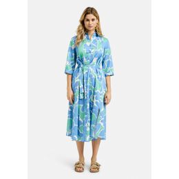 Smith & Soul Sommerkleid SMITH & SOUL, Damen, Gr. L, US-Größen, grün (mint), Material: 100% Baumwolle, bedruckt, gemustert, Casual, regular fit Midi, hoch geschlossener Ausschnitt, eingesetzt Manschette, Kleider
