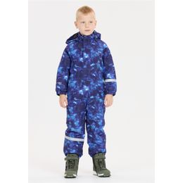 Schneeoverall ZIGZAG "Tower", Jungen, Gr. 122, EURO-Größen, royalblau, 100% Polyester, lang, Overalls, mit wasser- und winddichter TPU-Membran