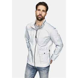 Outdoorjacke NEW CANADIAN, Herren, Gr. 62, silber (silberfarben), 100% Polyamid, unifarben, normal, hoch geschlossener Ausschnitt, Jacken Outdoorjacke, mit Tunnelzug