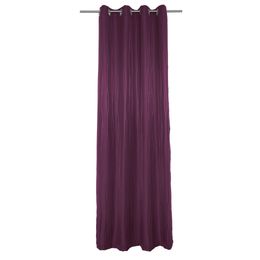 Vorhang WIRTH "LANGWASSER" Gr. 1, lila, B:135cm H:145cm, Jacquard, Polyacryl, Polyester, Gardinen