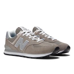 Sneaker New Balance "ML574 Core", Gr. 40,5, grau (stein, grau), Leder, Textil, Schuhe Modernsneaker, Topseller