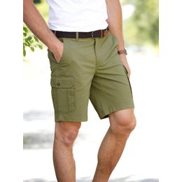 Bermudas Catamaran, Herren, Gr. 60, Normalgr&ouml;&szlig;en, gr&uuml;n (khaki), 98% Baumwolle, 2% Elasthan, unifarben, kurz, Hosen Cargoshort Bermudas