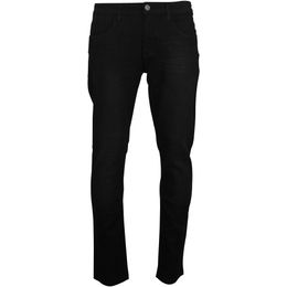 Regular-fit-Jeans INDICODE "INPittsburg", Herren, Gr. 32, L&auml;nge 34, schwarz (ultra schwarz), Denim/Jeans, Obermaterial: 98% Baumwolle, 2% Elasthan, Abriebeffekte, slim fit, Jeans
